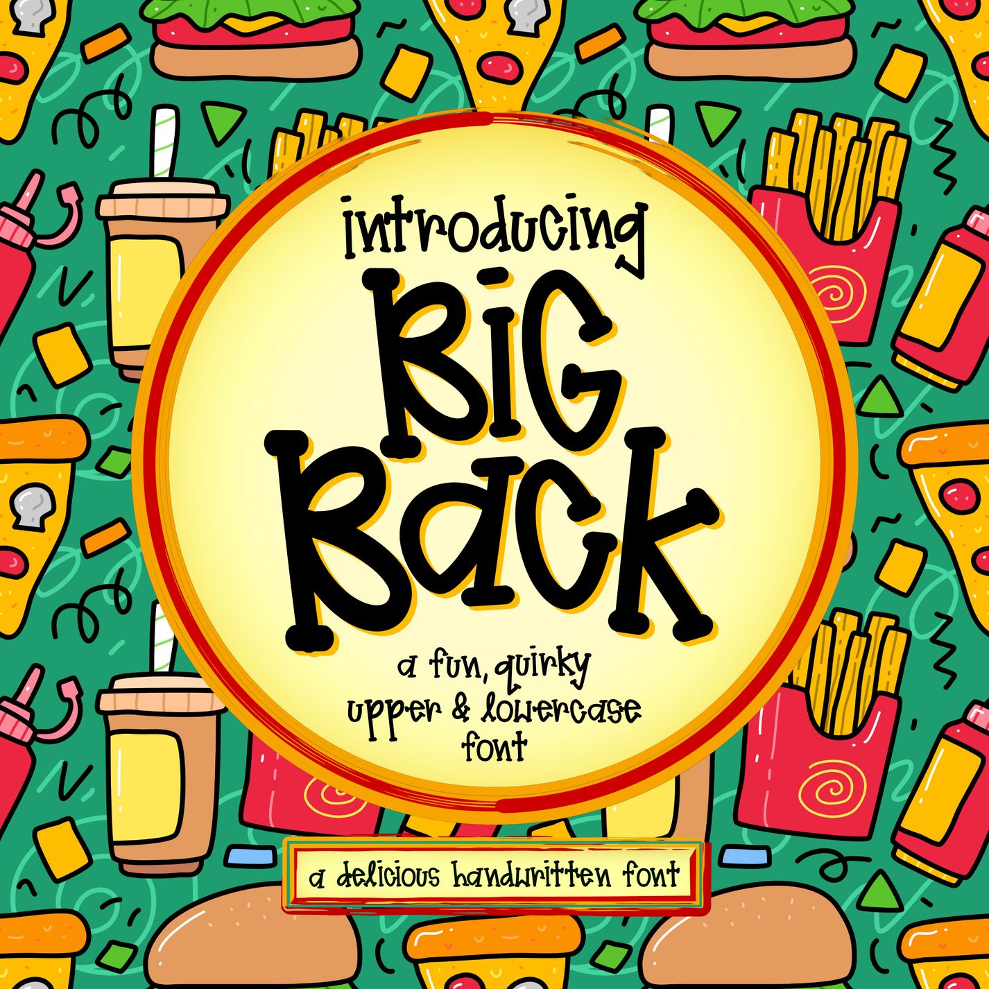 Big Back Handwritten OTF TTF Font – Greedy Stitches