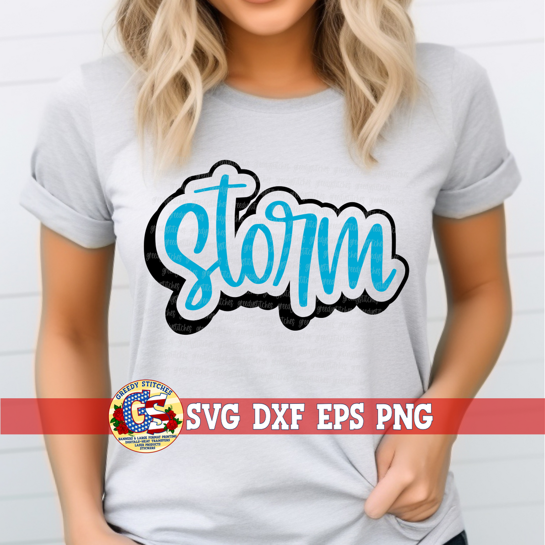 Storm Outline SVG DXF EPS PNG – Greedy Stitches